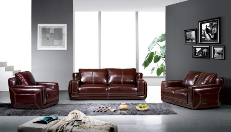 Set-canapea-si-fotolii-din-piele model Monica - MobNet